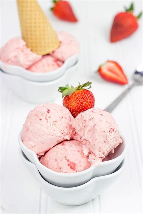 Homemade Strawberry Ice Cream Packed With Fresh Strawberry Flavor