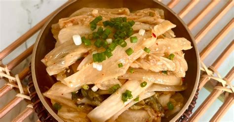 들기름묵은지반찬 레시피 묵은지무침 신김치 요리