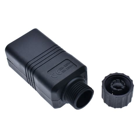 Iec 320 C20 16a 250 Ac Plug C20 Male Diy Rewirable Grandado Iec 320 C20 16a 250 Ac Plug C20 Male Diy Rewirable Grandado