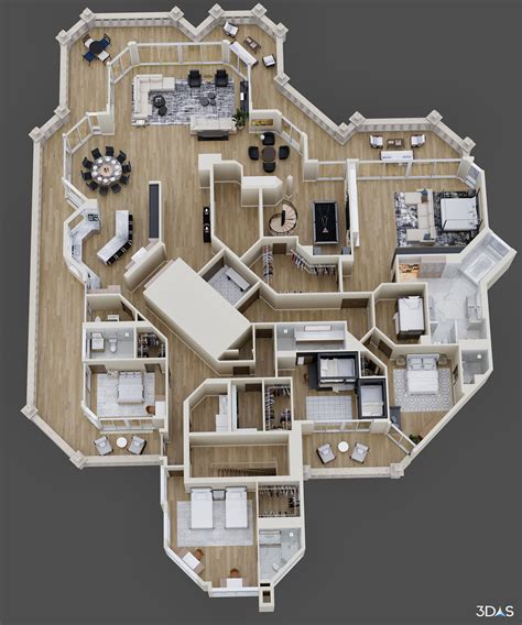 Interactive 3d Floor Plan Behance