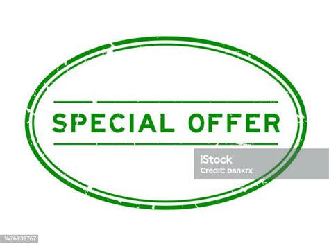 그런 지 녹색 특별 한 제공 단어 타원형 고무 물개 흰색 배경 스탬프 가격에 대한 스톡 벡터 아트 및 기타 이미지 가격 결정 경외감 Istock