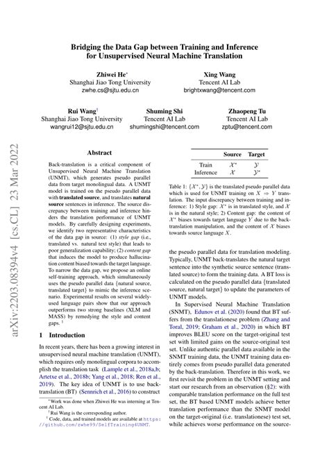 Pdf Bridging The Data Gap Between Training And Inference For