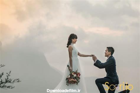 عکس عروس با داماد عاشقانه