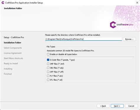 File Install Folder Page Png CraftWare Pro User Manual