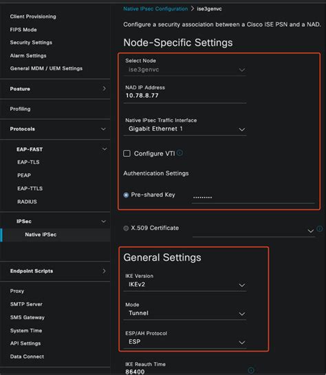 Configure Ipsec Tunnel Between Cisco Wlc And Ise Cisco