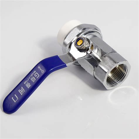 热水管开关阀门家用热熔双活接4分阀门ppr球阀25 32水开关全铜虎窝淘