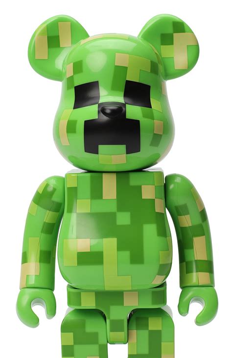 Фигура Minecraft Creeper 400 Bearbrick цвет Зелёный купить на ресейл платформе Tsum Collect