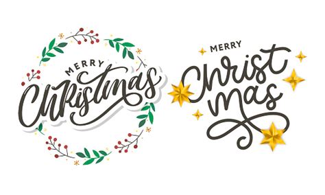 메리 크리스마스 2021 서예 검은 텍스트 단어와 아름다운 인사말 카드 포스터 손으로 그린 디자인 요소 자필 현대 브러시 문자 흰색 배경 격리 벡터 0명에 대한 스톡 벡터