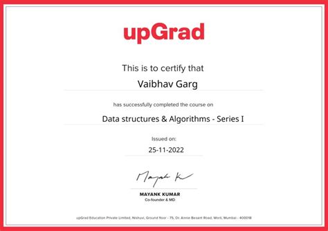 Glad To Share That I Have Completed The Data Structures And Algorithms