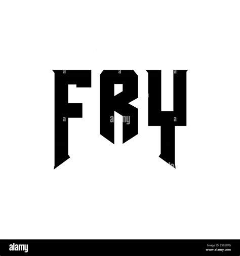 Fry Letter Logo Design For Technology Company Fry Logo Design Black