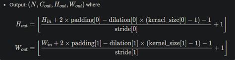 Wrong Output Shape Of Torch Nn Conv2d With 2d Stride Overload Issue 496 Dotnet TorchSharp