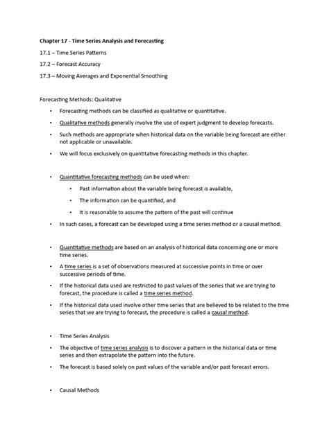 Ch 17 Pdf Forecasting Time Series