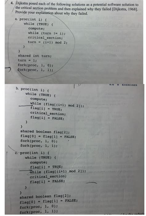 Solved 4 Dijkstra Posed Each Of The Following Solutions As