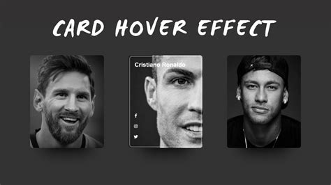 Profile Card Usando Html Css Hover Effect Youtube