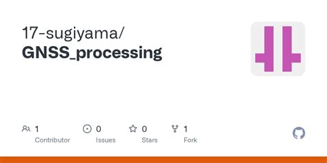Github 17 Sugiyamagnssprocessing
