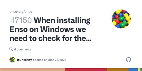 When Installing Enso On Windows We Need To Check For The Vc Runtime · Issue 7150 · Enso Org