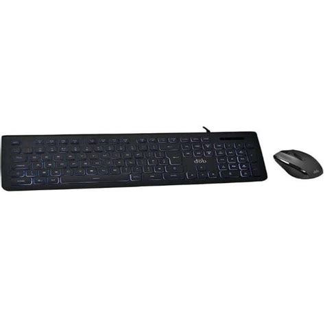 Dob Wired USB Keyboard Mouse Black KM