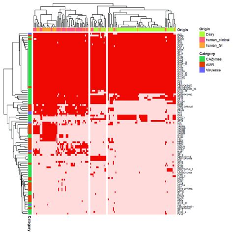 Cluster Heatmap Generated Using A Resistance Virulence And Cazyme Gene Download Scientific