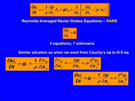 Ppt Reynolds Averaged Navier Stokes Equations Rans Powerpoint Presentation Id 2479283