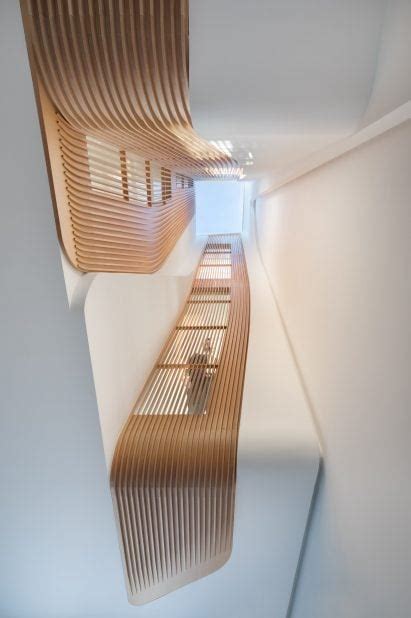 Flow Architecture Lines Lightwell Of London House Conversion With Timber