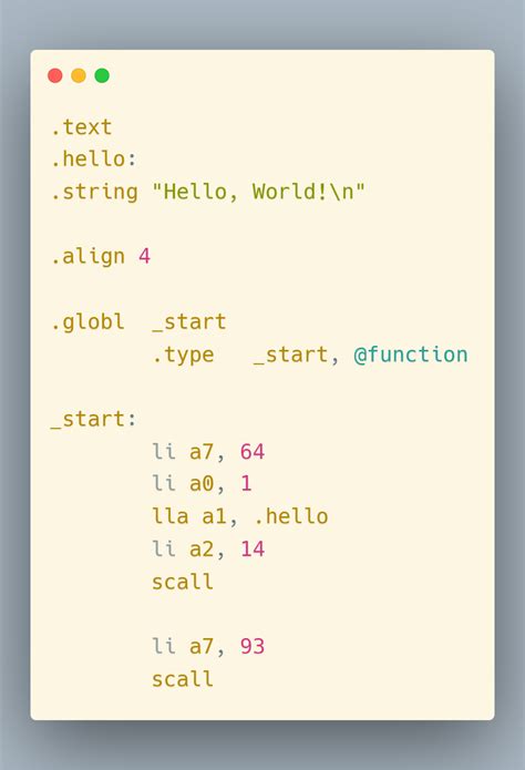 Hello World Di Linux Dalam Assembly Amd64 Arm64 Dan Riscv64 Cinta