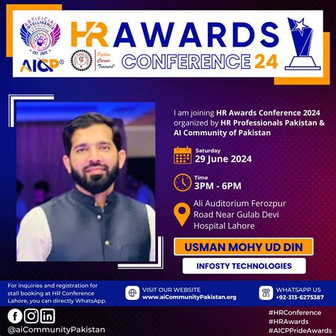 Usman Mohyuddin On Linkedin Hrawards Hrconference Aicp Hrprofessionalspakistan Hrexcellence…