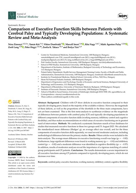 Pdf Comparison Of Executive Function Skills Between Patients With