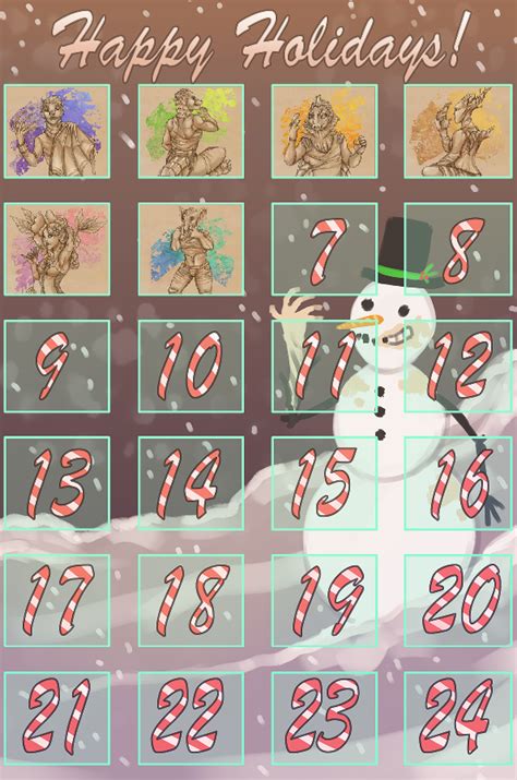 [commission] [flash interactive] advent calendar play online on flash