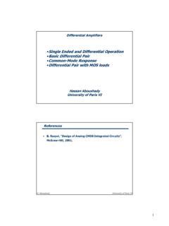 Single Ended And Differential Operation Basic Differential Single Ended And Differential