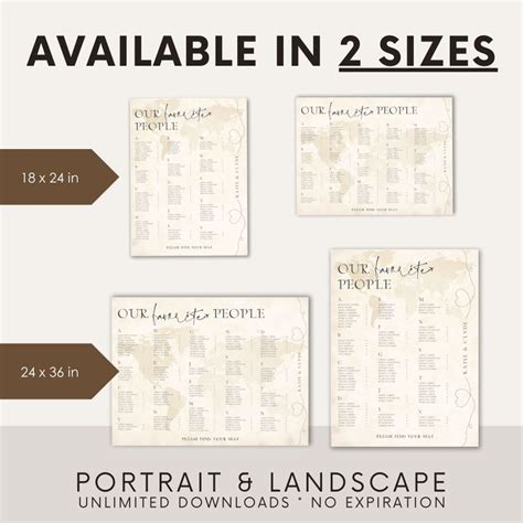 Travel Theme Seating Chart For Wedding Editable Seating Tables Plan