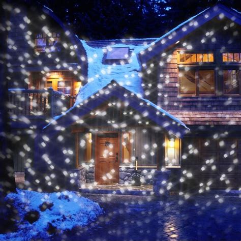 Рождественский снежинка лазерный светильник прожектор с эффектом снегопада Ip65 движущийся Снег