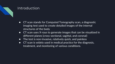 Ppt Ct Scan A Comprehensive Overview Powerpoint Presentation Free