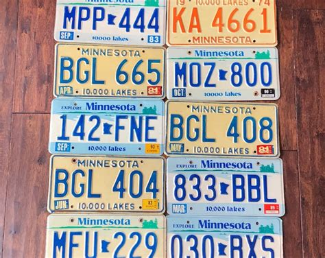 Minnesota Choice Of License Plate Pick Your Plate License Plates