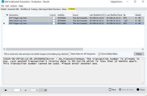 The Transactions Pending Allocation Queue Bravotran