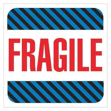 Tape Logic Label Fragile 4x4 Scl522