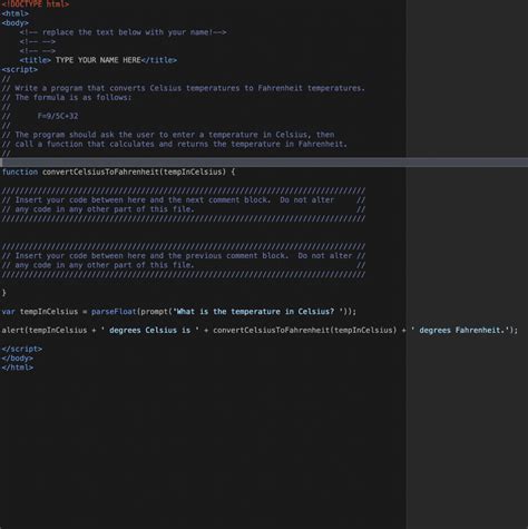 Write A Program That Converts Celsius Temperatures To
