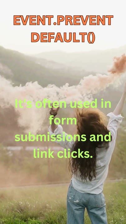 Eventpreventdefault In Javascript Youtube