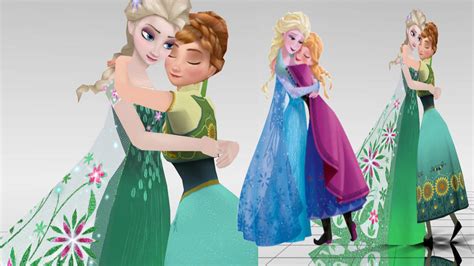 Anna Hugs Elsa Version Two By Games Anjalea Mmd On Deviantart