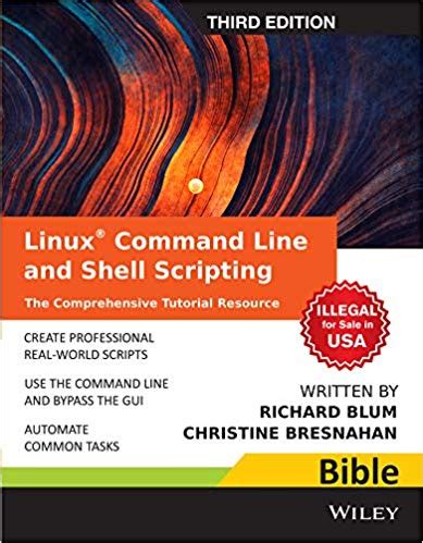 Pdf Linux Command Line And Shell Scripting Bible By Richard Blum