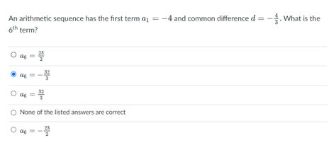 An Arithmetic Sequence Has The First Term A1 Studyx