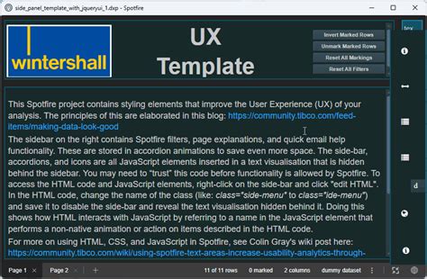 Using Spotfire Text Areas To Increase Usability Of Analytics Through HTML Javascript And CSS