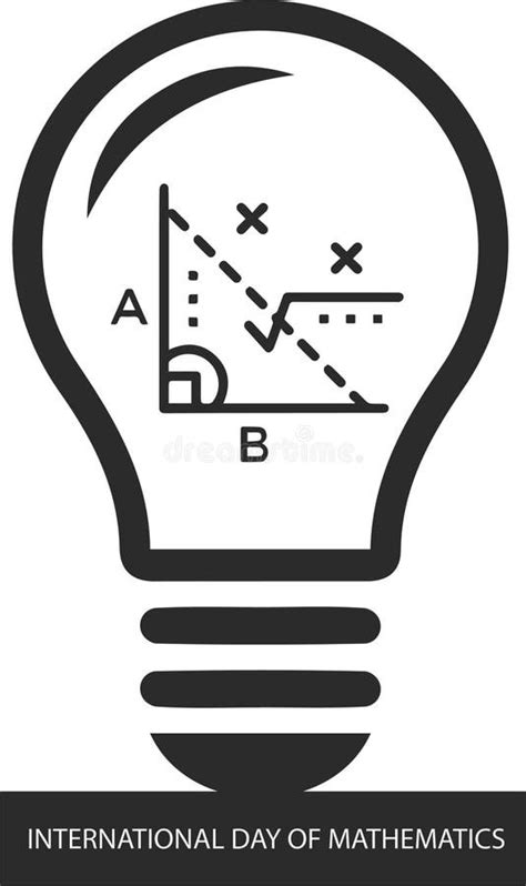 International Day Of Mathematics Icon Black Vector Icon Stock Illustration Illustration Of