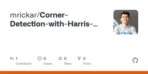 Github Mrickarcorner Detection With Harris Corner Detector