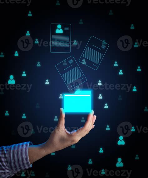 Concept Of Document Flow In The Company Transition To Paperless Technology Electronic Document