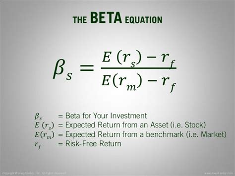 Calculating Beta For Stocks
