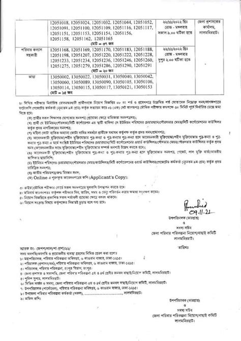 লালমনিরহাট পরিবার পরিকল্পনা মৌখিক পরীক্ষার সময়সূচি ২০২২ Dgfp Lalmonirhat Viva