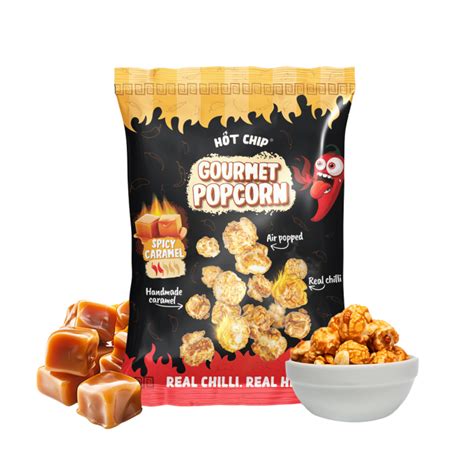 Hot Chip Popcorn Spicy Caramel 17 X 120g Five Star Trading Holland