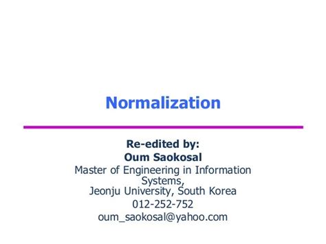 Database Concept Normalization 1nf 2nf 3nf