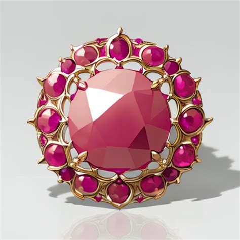 Premium Photo Ruby Model For Game Ideas Or Jewelry Making