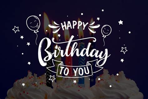 생일 축하합니다 서예 무료 벡터